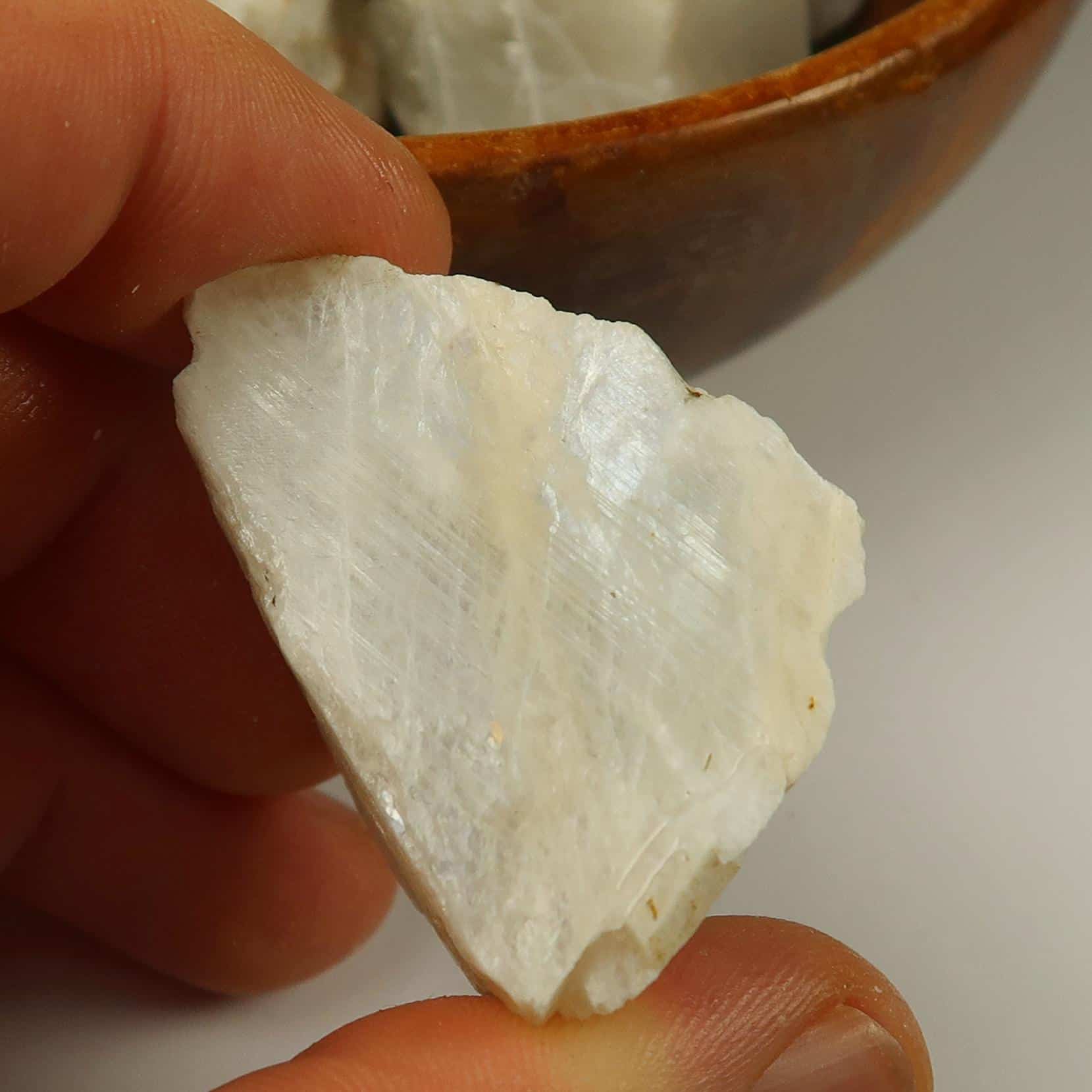 Rainbow Moonstone Specimens / Rough - Albion Fire and Ice