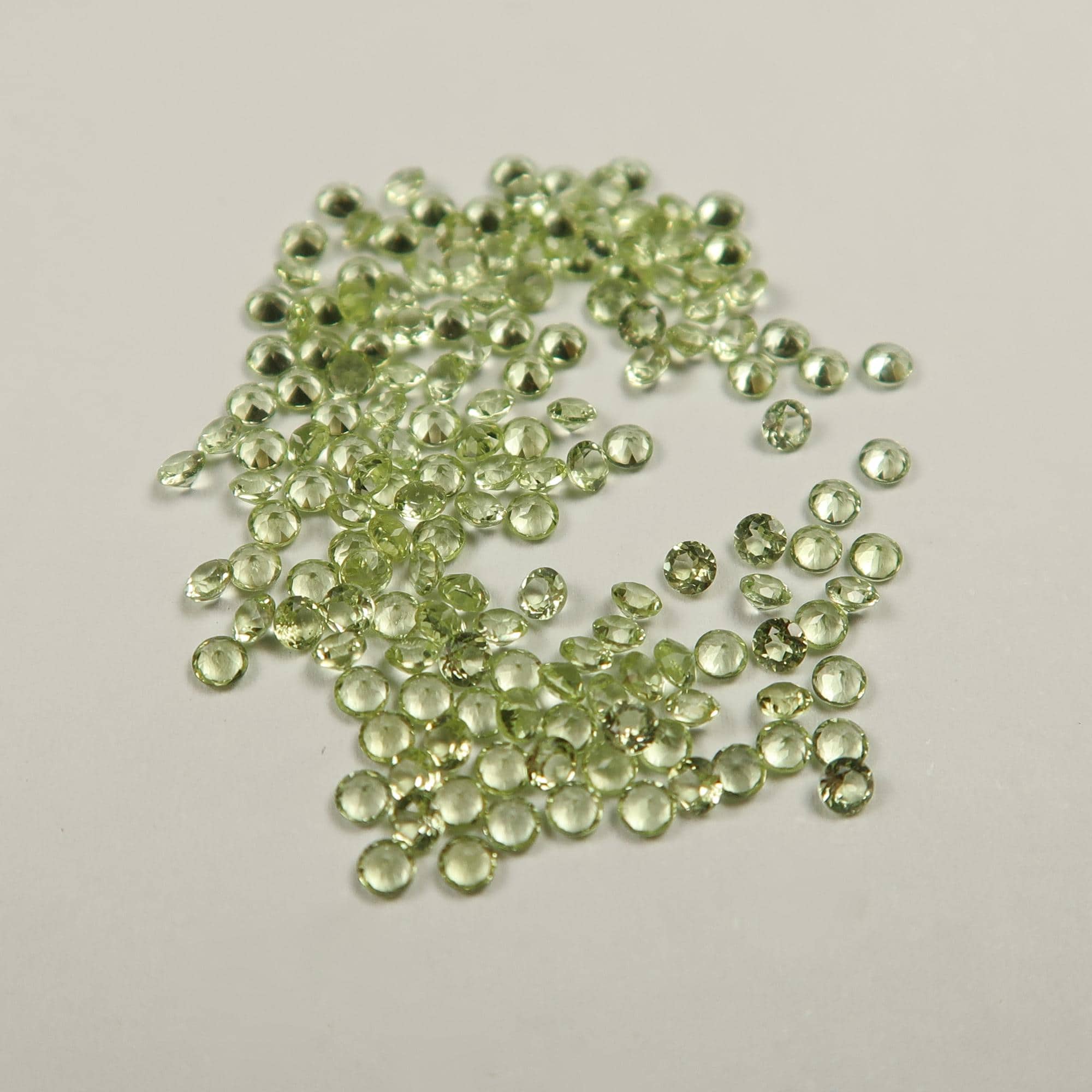 peridot, faceted