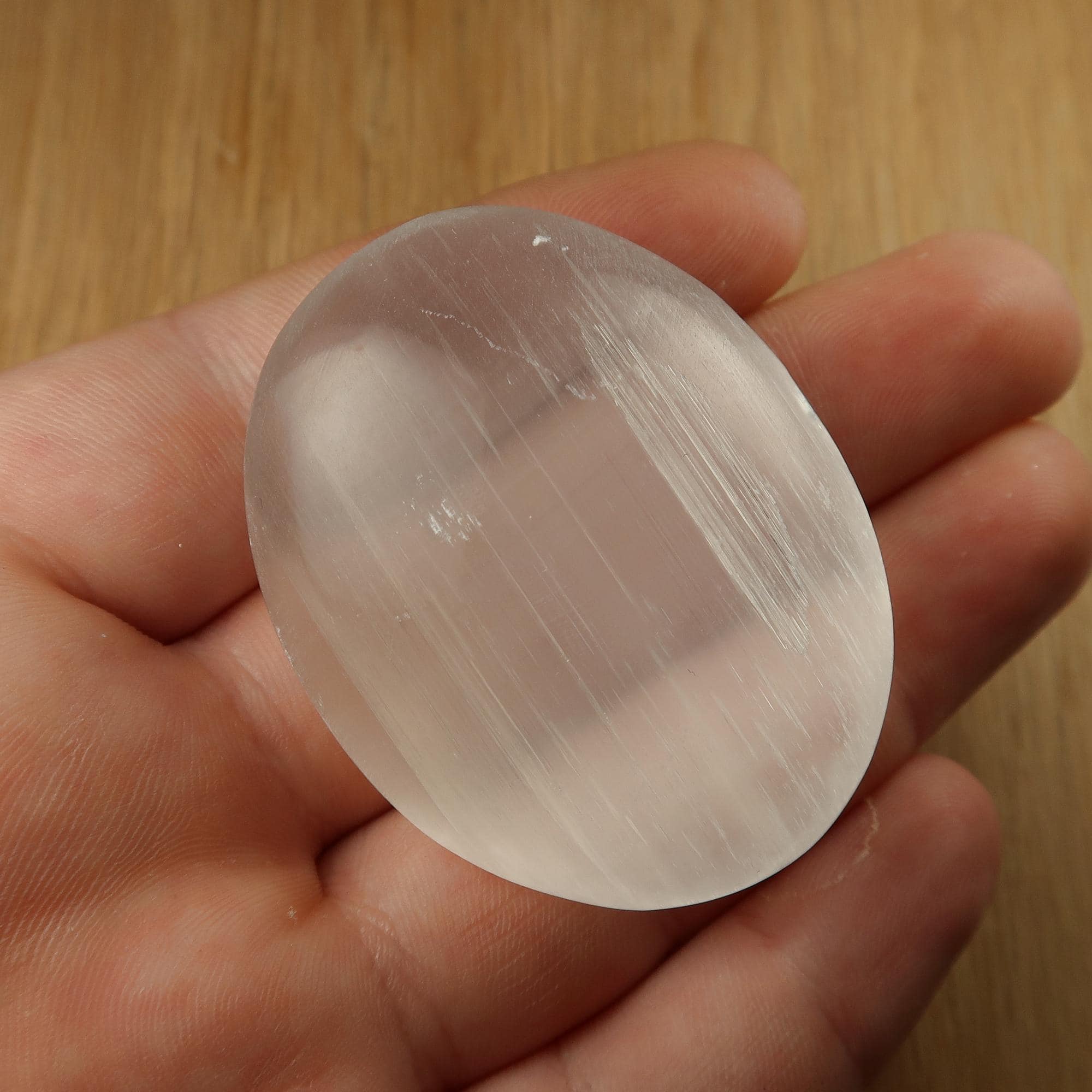 White Satin Spar Palmstones - Buy Satin Spar Palmstones UK