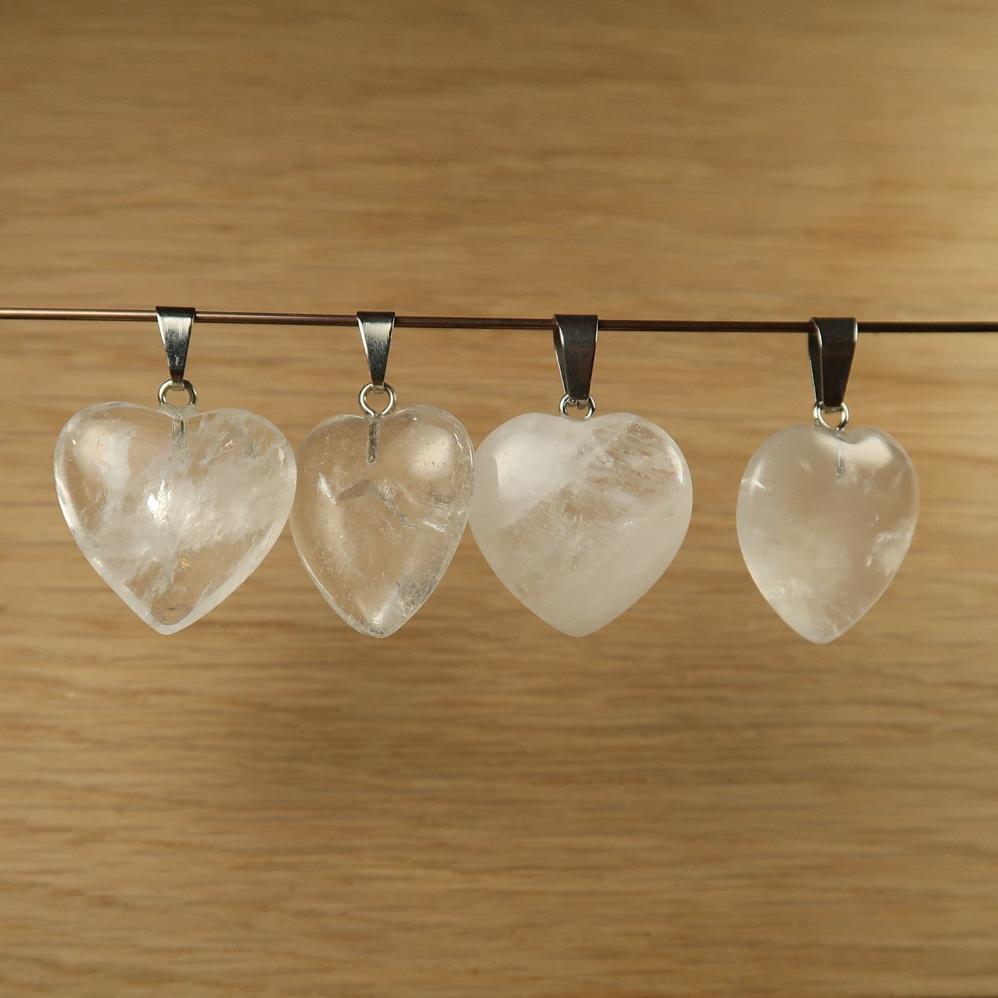 Clear Quartz Pendants - Clear Rock Crystal Pendants for Jewellery