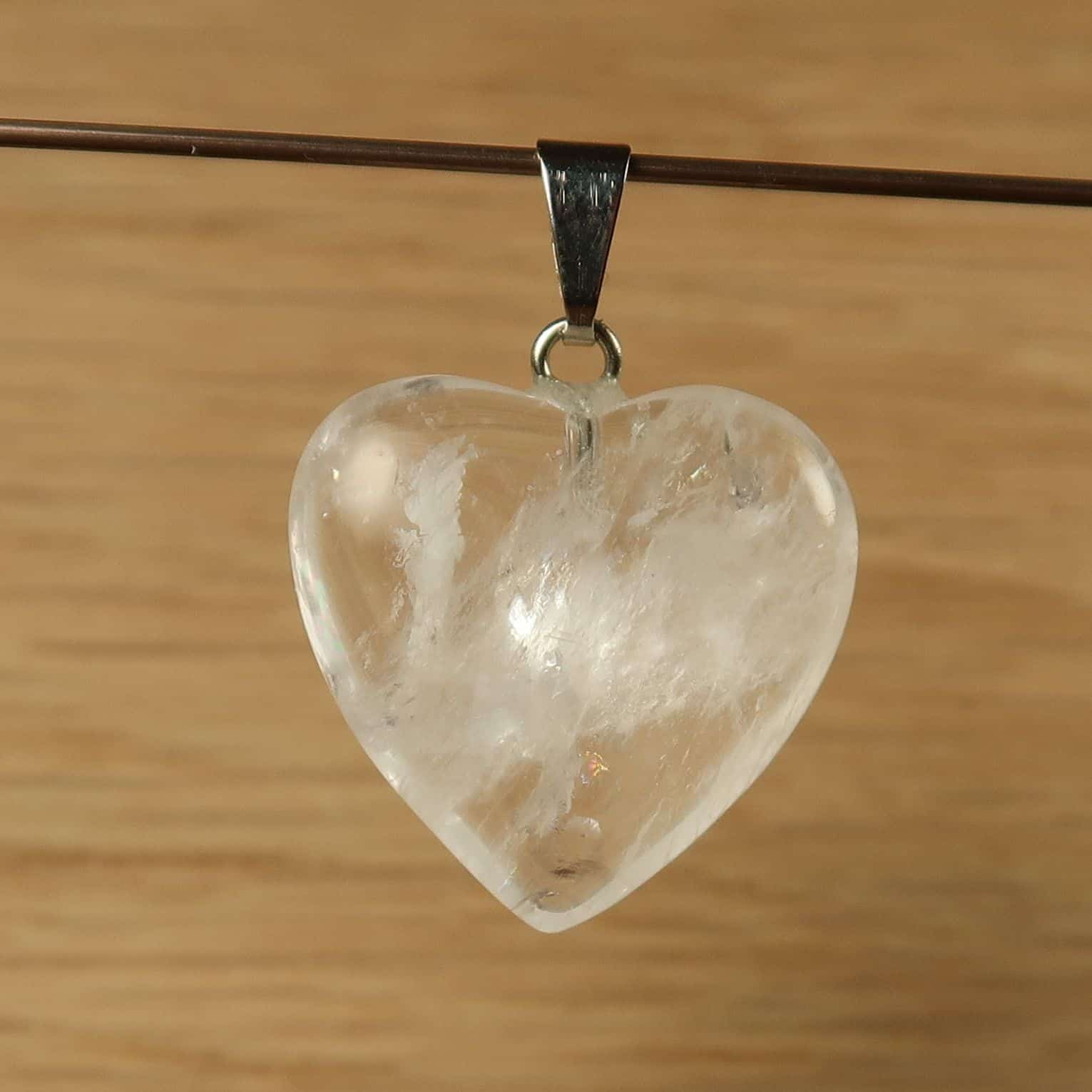 Clear Quartz Pendants - Clear Rock Crystal Pendants for Jewellery