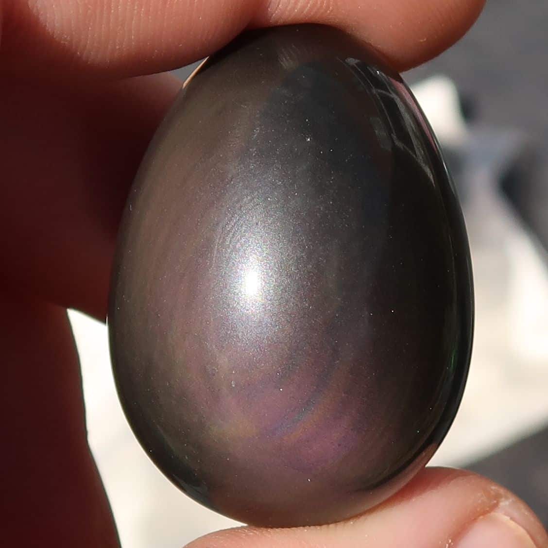 Rainbow Obsidian egg carvings | Buy Obsidian Eggs Online UK