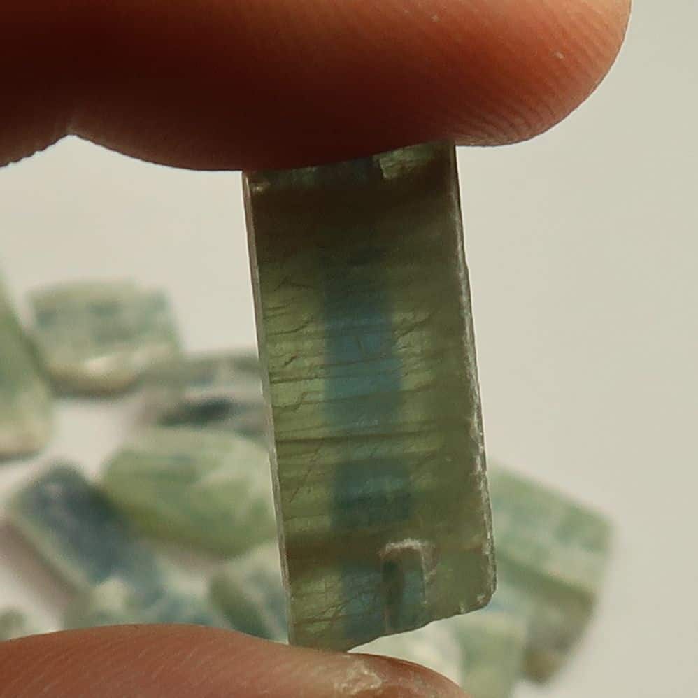Blue and Green kyanite crystal specimens | UK Mineral Shop