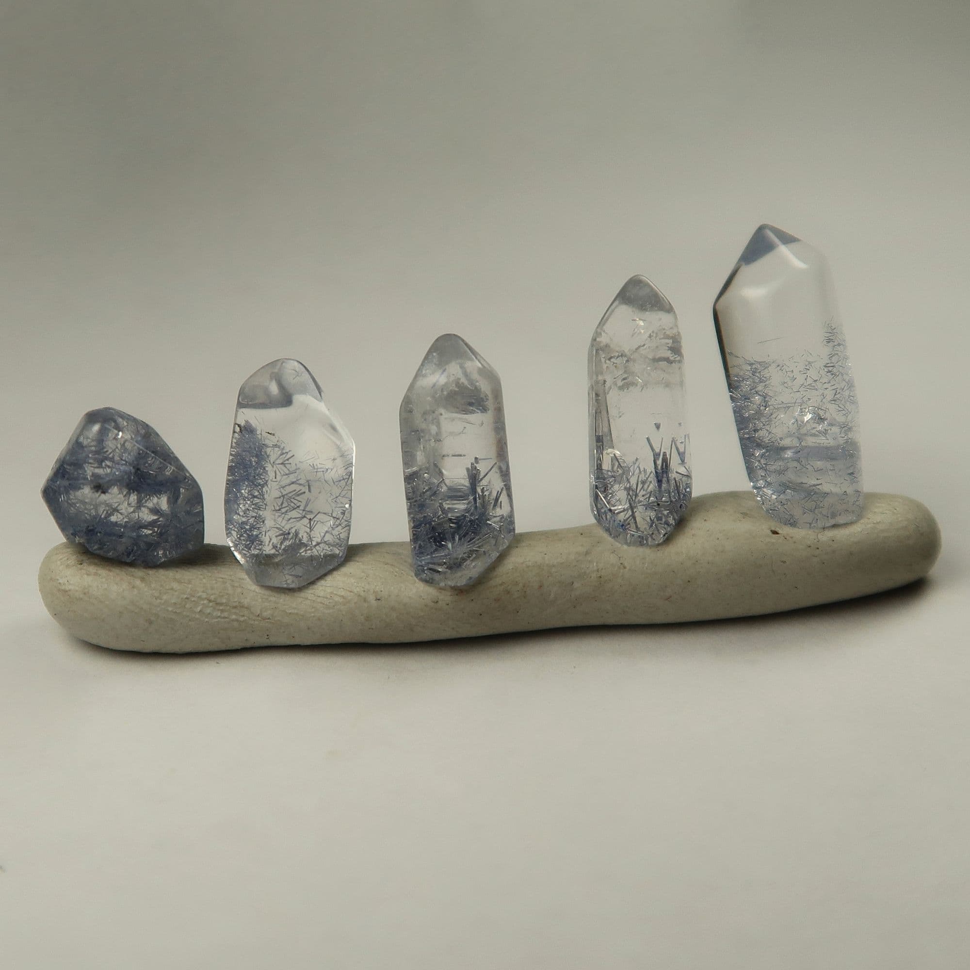 Polished Dumortierite in Quartz | Dumortierite included Quartz