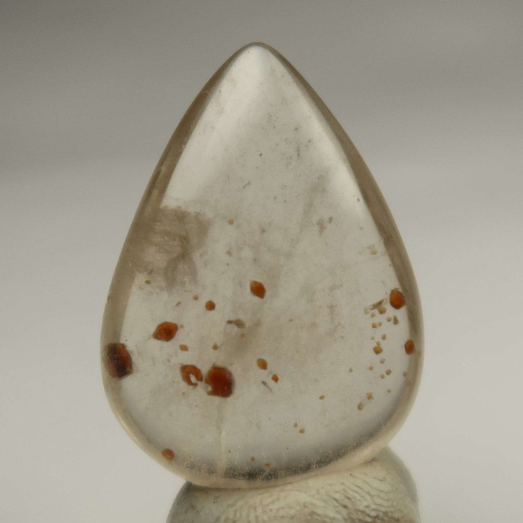 Quartz with Garnet Inclusions - Albion Fire and Ice