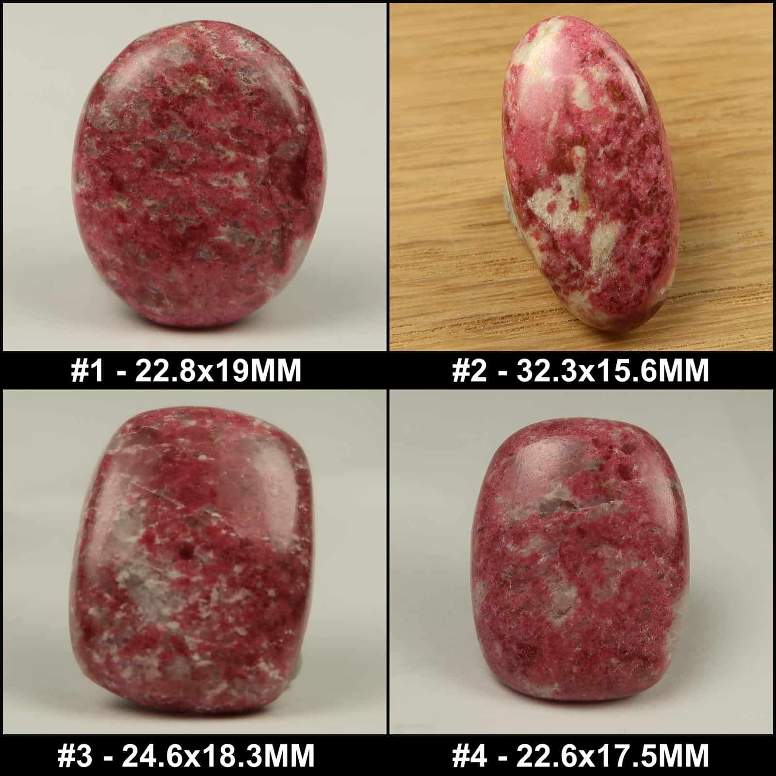 Pink Thulite Cabochons | Buy freeform Thulite cabochons | UK Shop