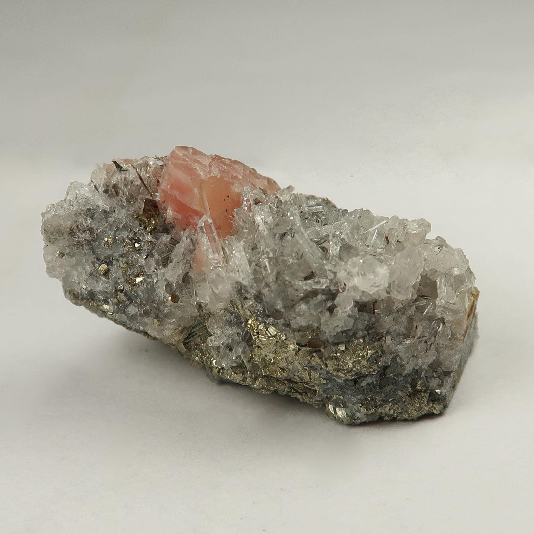 Rhodochrosite and Quartz mineral specimens | UK Shop