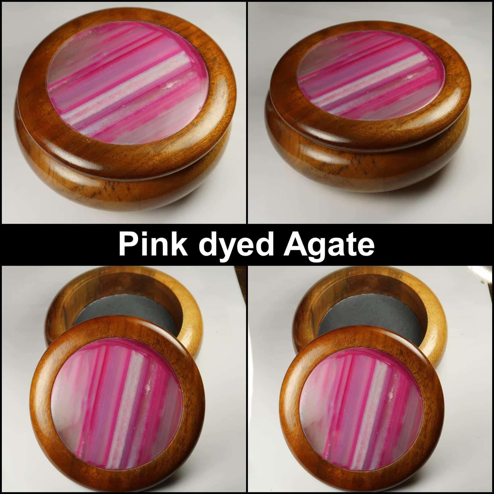 Agate lidded boxes - Albion Fire and Ice
