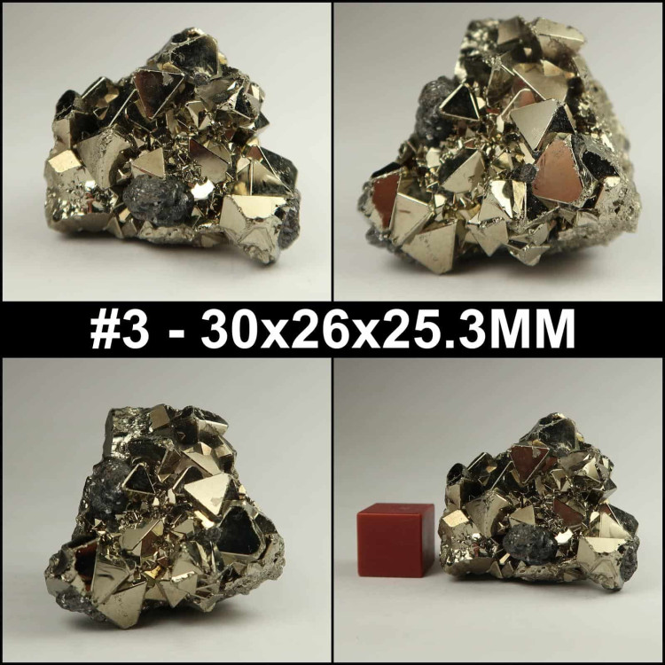 Octahedral Pyrite crystal clusters | Buy Peruvian Pyrite UK
